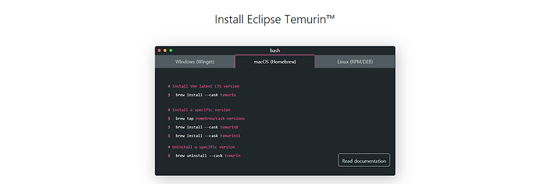 [macOS] macOS에서 Temurin JDK 설치