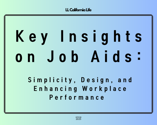 Key Insights on Job Aids: Simplicity, Design, and Enhancing Workplace ...