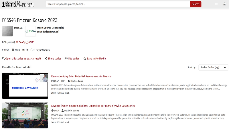 하늘맑은 세상 :: FOSS4G 2023 Prizren 발표 동영상 안내