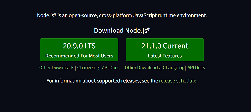 Node.js 설치 방법