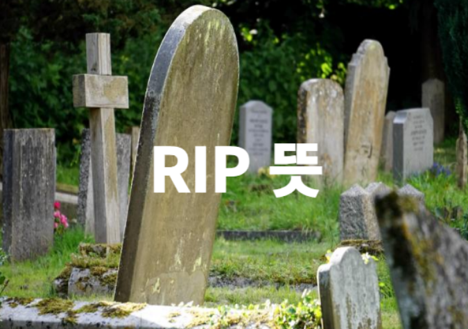 RIP 뜻 영어 줄임말 축약어