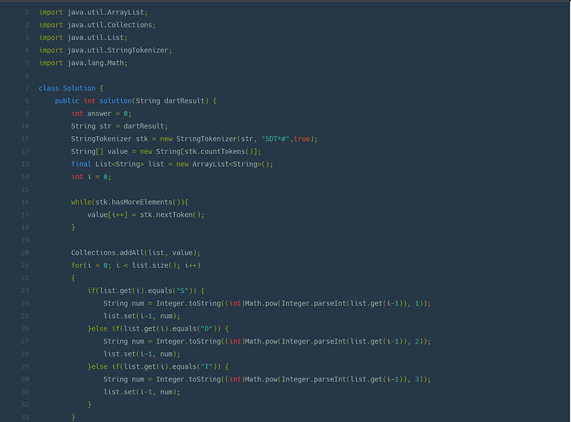 2018 KAKAO BLIND RECRUITMENT - 다트게임