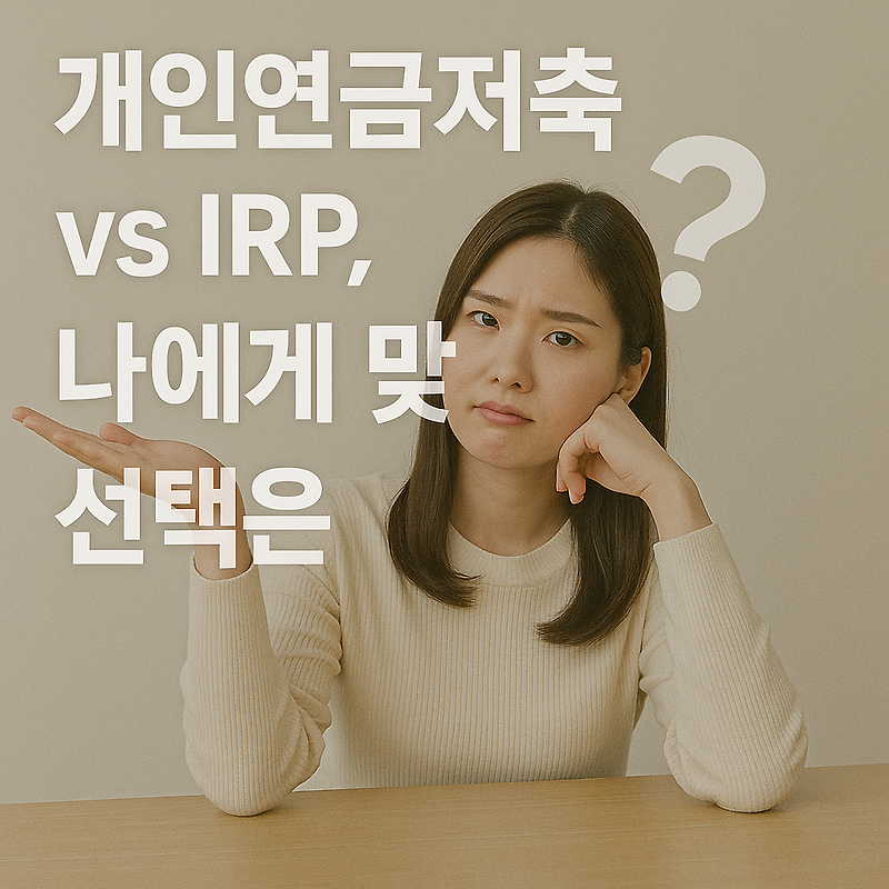 노후 대비 필수! 개인연금저축 vs IRP, 나에게 맞는 선택은?