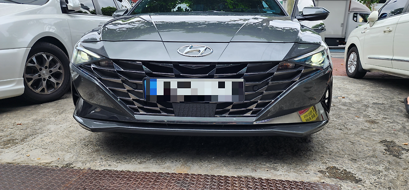 아반떼 CN7 LED라이트 교환 합법 LED전조등 대구 유별모터스