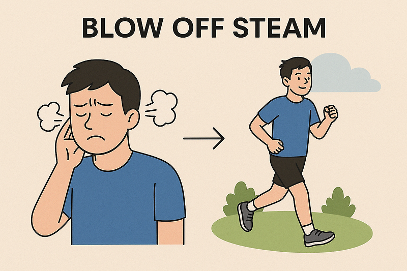 [오늘의 영어 표현] 스트레스 받을 땐 이 표현! Blow off steam의 정확한 의미와 활용법 :: EngBuddy