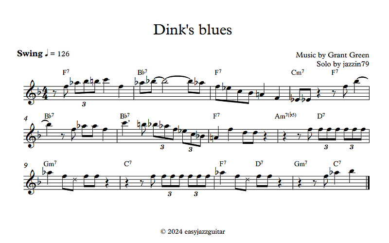 Dink's Blues(Grant Green)