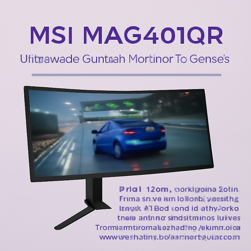MSI MAG401QR: 게이머를 위한 초광폭 커브드 모니터