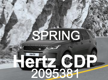 허츠 4월 할인프로그램번호 코드 10% OFF Hertz CDP 2095381 다시 5월 해외 렌터카예약