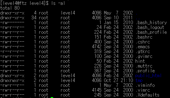 FTZ Level4 풀이 :: 꼰머의 보안공부