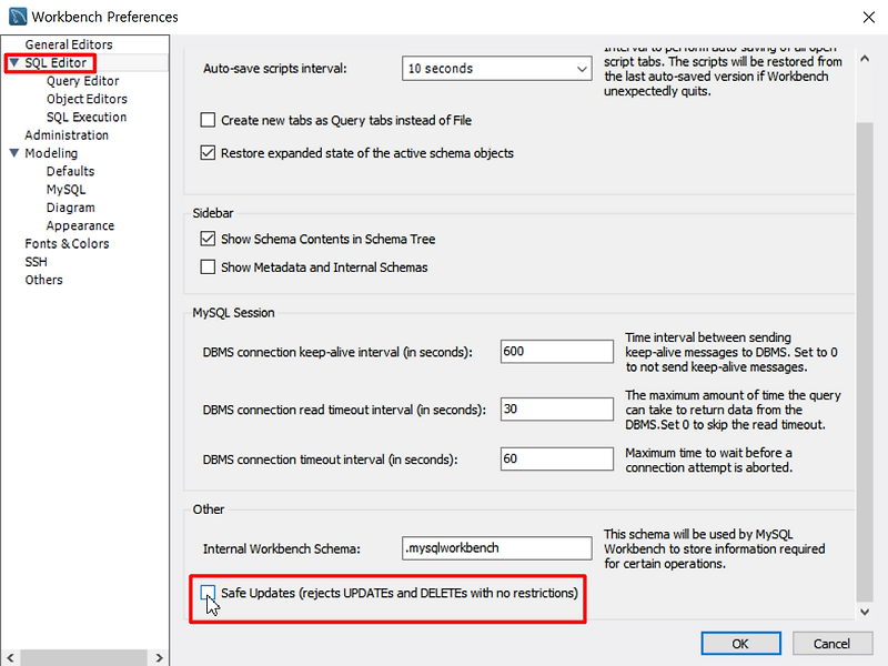 MySQL workbench에서 delete 안 될 때 해결방법 (error code: 1175) by bskyvision.com