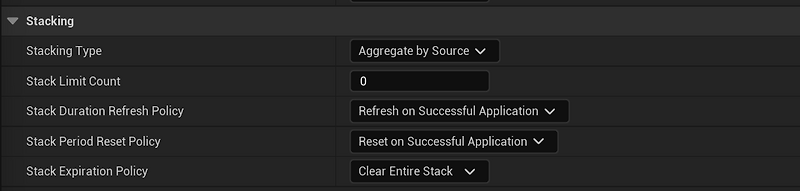 [Unreal] GAS - GameplayEffect Stacking