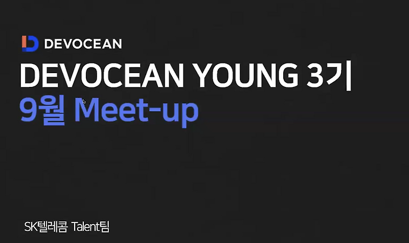[SKT DEVOCEAN YOUNG] 8월 영전용 세미나 후기 — 시니유의 개발 블로그