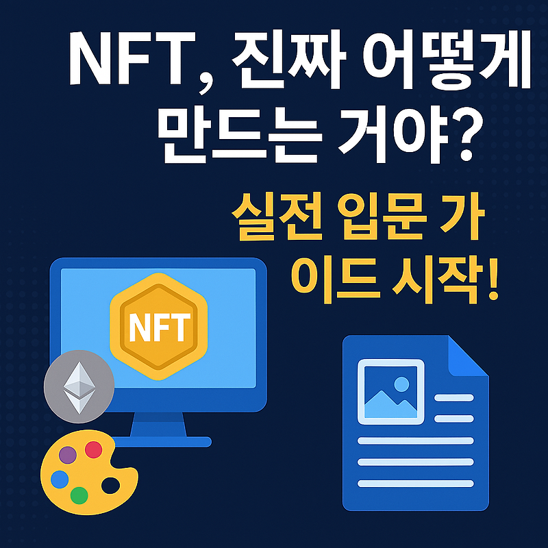 [챕터 2]“NFT, 진짜 어떻게 만드는 거야?” 실전 입문 가이드 시작!