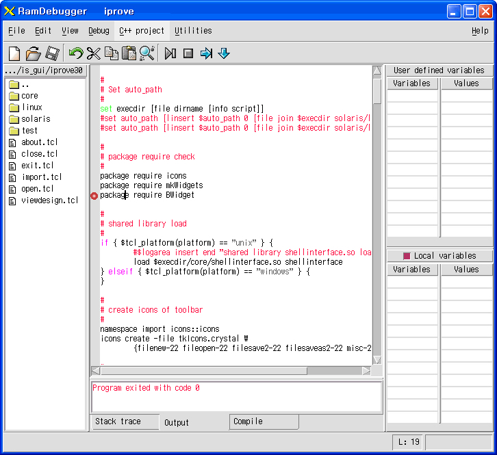 Korea Tcl/Tk Community :: RamDebugger