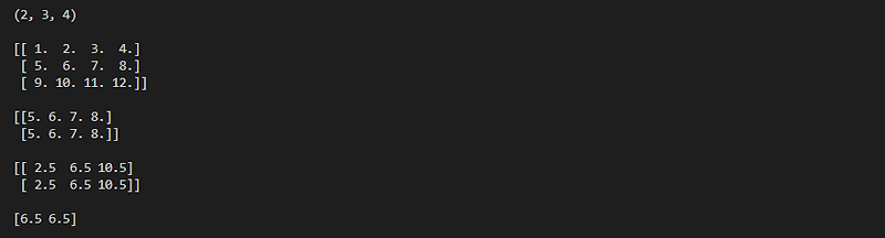 [Numpy] numpy.mean 의 Axis(축) 에 대하여 — Be-am