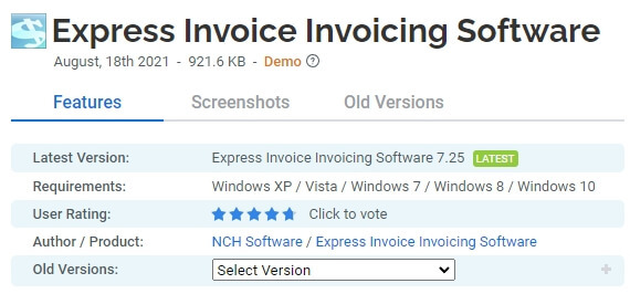 Express Invoice Invoicing Software 무료 다운로드