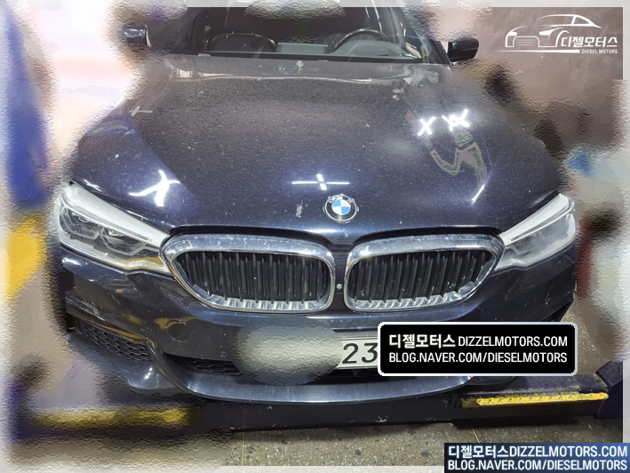 BMW 530D/엔진체크등 점등 및 주행 중 울컥거림 증상,시동꺼짐 증상 방문-DPF 탈거 클리닝,NOX센서 교환,BBN 카본 수소 클리닝