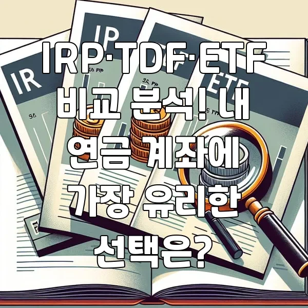 IRP·TDF·ETF 비교 분석! 내 연금 계좌에 가장 유리한 선택은?