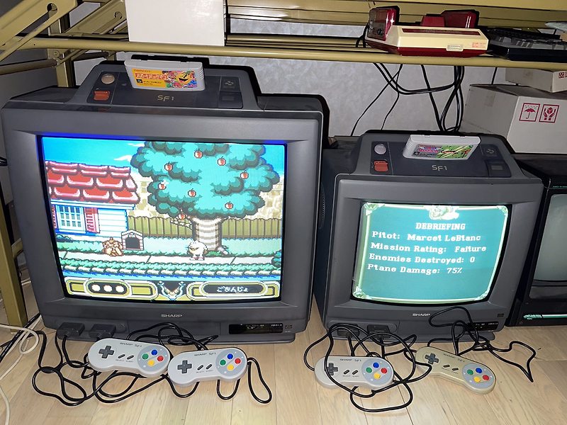 슈퍼패미컴 전용 티비 샤프 Sharp SNES SF1