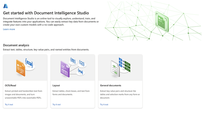 [Azure OpenAI] Document Intelligence 📄 OCR 문서 읽기