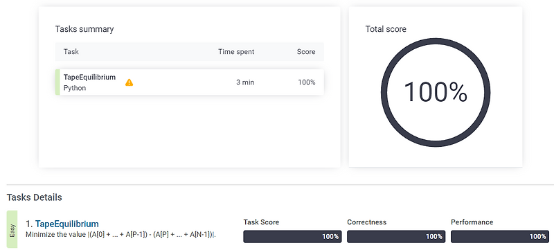 Lesson3 - TapeEquilibrium