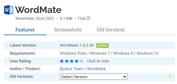 WordMate 무료 다운로드