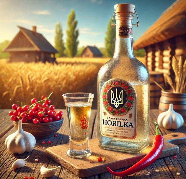 호릴카, 종류와 마시는 방법, 어울리는 음식