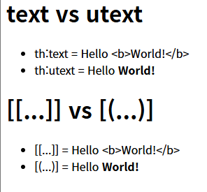 타임리프-Escape와 Unescape