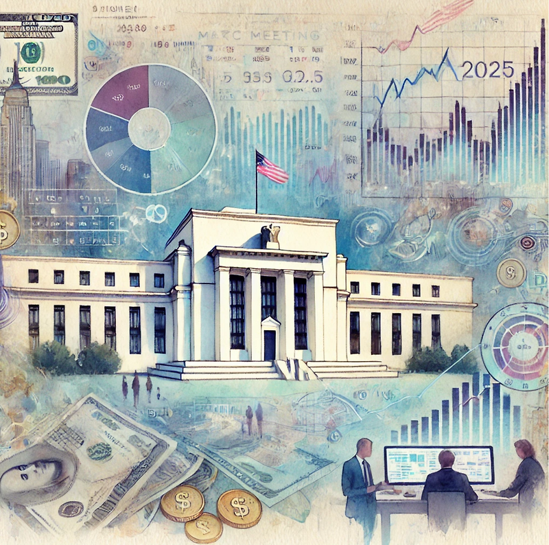 2025년 FOMC 3월 회의 결론: 금리 동결, 그리고 연내 두 번의 인하 '신호'