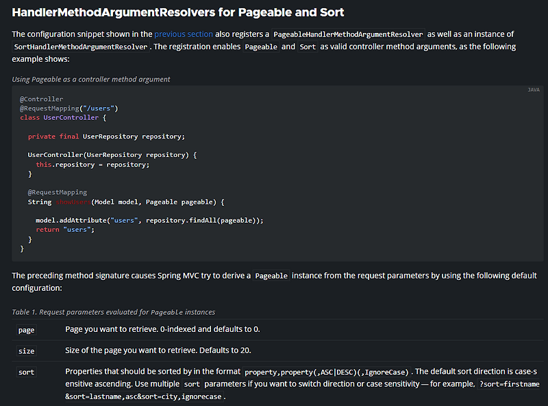 [Spring Data JPA] Pageable