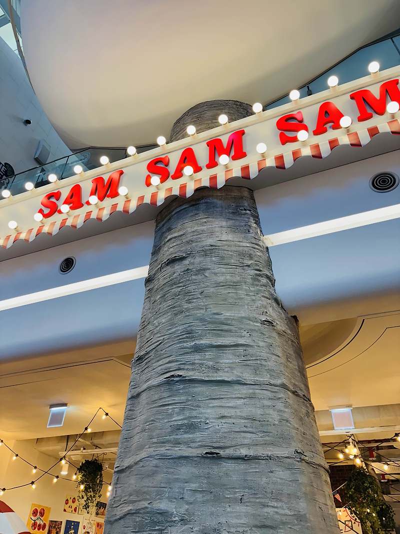 잠실 롯데월드몰[쌤쌤쌤 SAM SAM SAM] 귀여운 SAM 과 SAMMY/ 라자냐 맛집 ️
