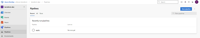 Azure DevOps를 사용하여 Terraform 파이프라인 만들기 - destroy