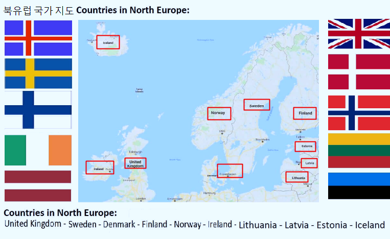 북유럽 국가,Northern Europe & Countries