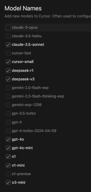 [CursorAI] deepseek-r1, v3 모델 사용 지원