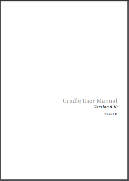 Gradle User Manual PDF files
