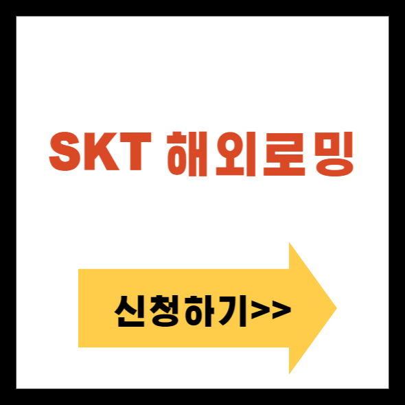 SKT 해외로밍 방법,해외에서도 통신 걱정 끝!
