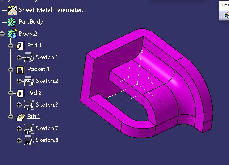 [CATIA] 35. Part Design Practice / Fillet Option / Profile Definition ...