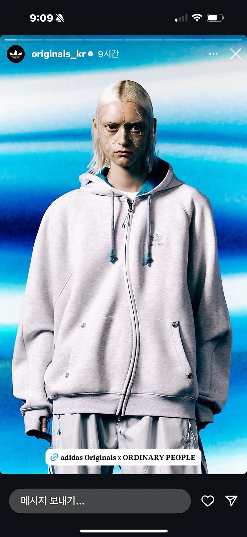 천사 같은 색상의 숨은 삼선. 오디너리 피플 유틸리티 팬츠 자켓 풀집 후디, 색상이 이쁘다. :: 훈이이