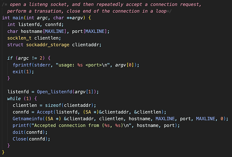 [CSAPP] 11장 네트워크 프로그래밍 (4/4)