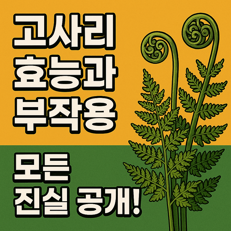 고사리 효능과 부작용 모든 진실 공개
