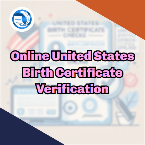 Online United States Birth Certificate Verification