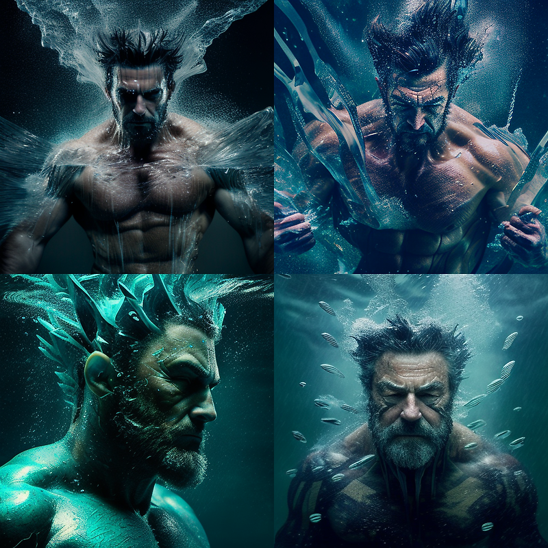 Wolverine dies of old age in the water