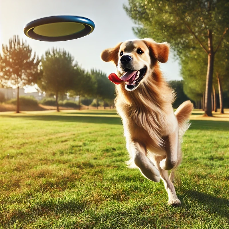 Playing Frisbee with Your Large Dog in the Park: The Best Exercise in ...