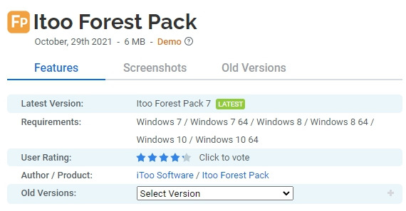Itoo Forest Pack 무료 다운로드