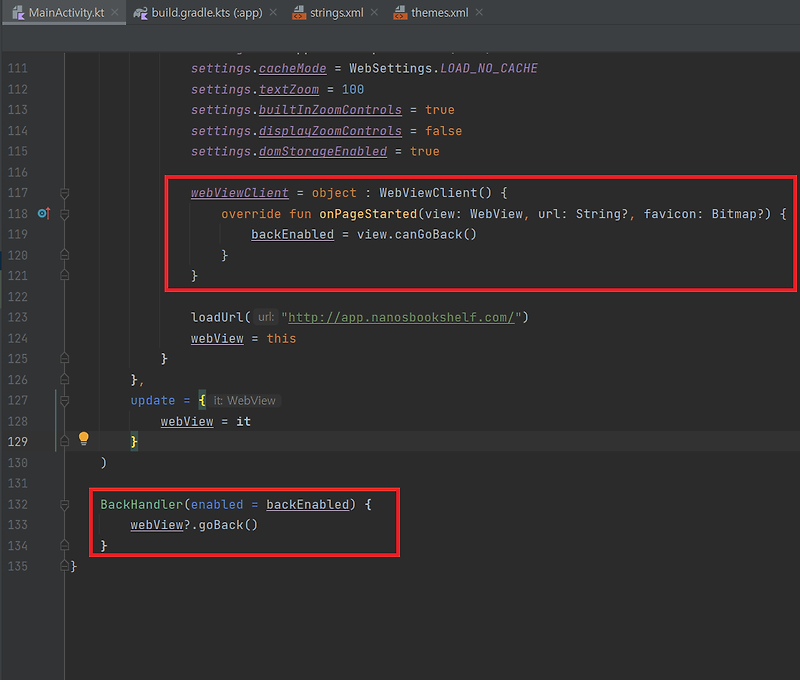 안드로이드 Compose WebView
