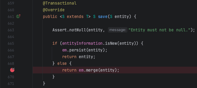 [JPA] em.merge(entity)는 내부 코드 들여다보기 :: 예비 개발자 서하빈