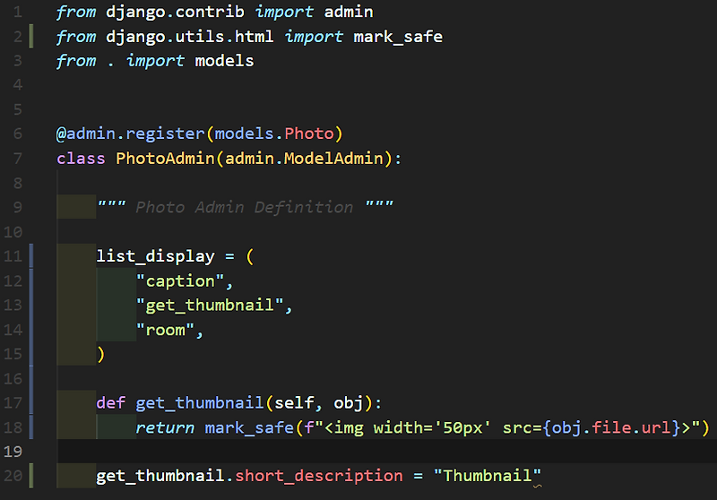 django mark_safe on photo admin :: Cog Factory