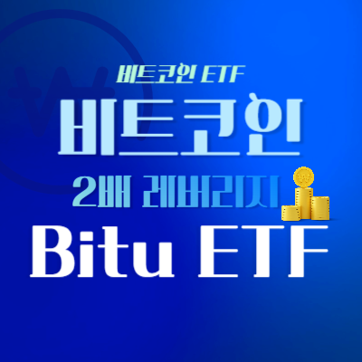 비트코인 ETF란? 비트코인 2배 레버리지 종목 Bitu ETF 거래방법 특징