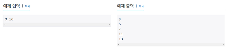 [Python / 파이썬] BOJ_1929 소수 구하기