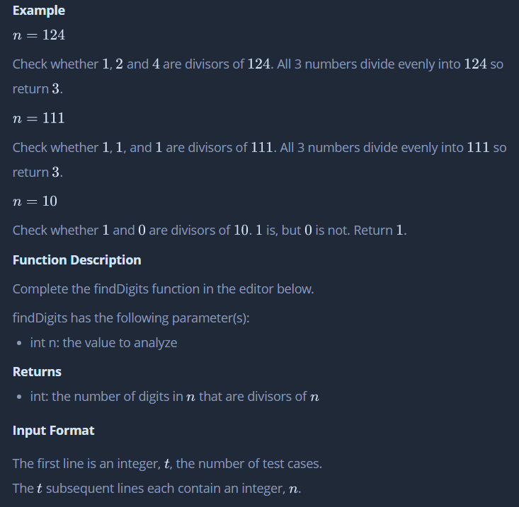 [HackerRank] Find Digits